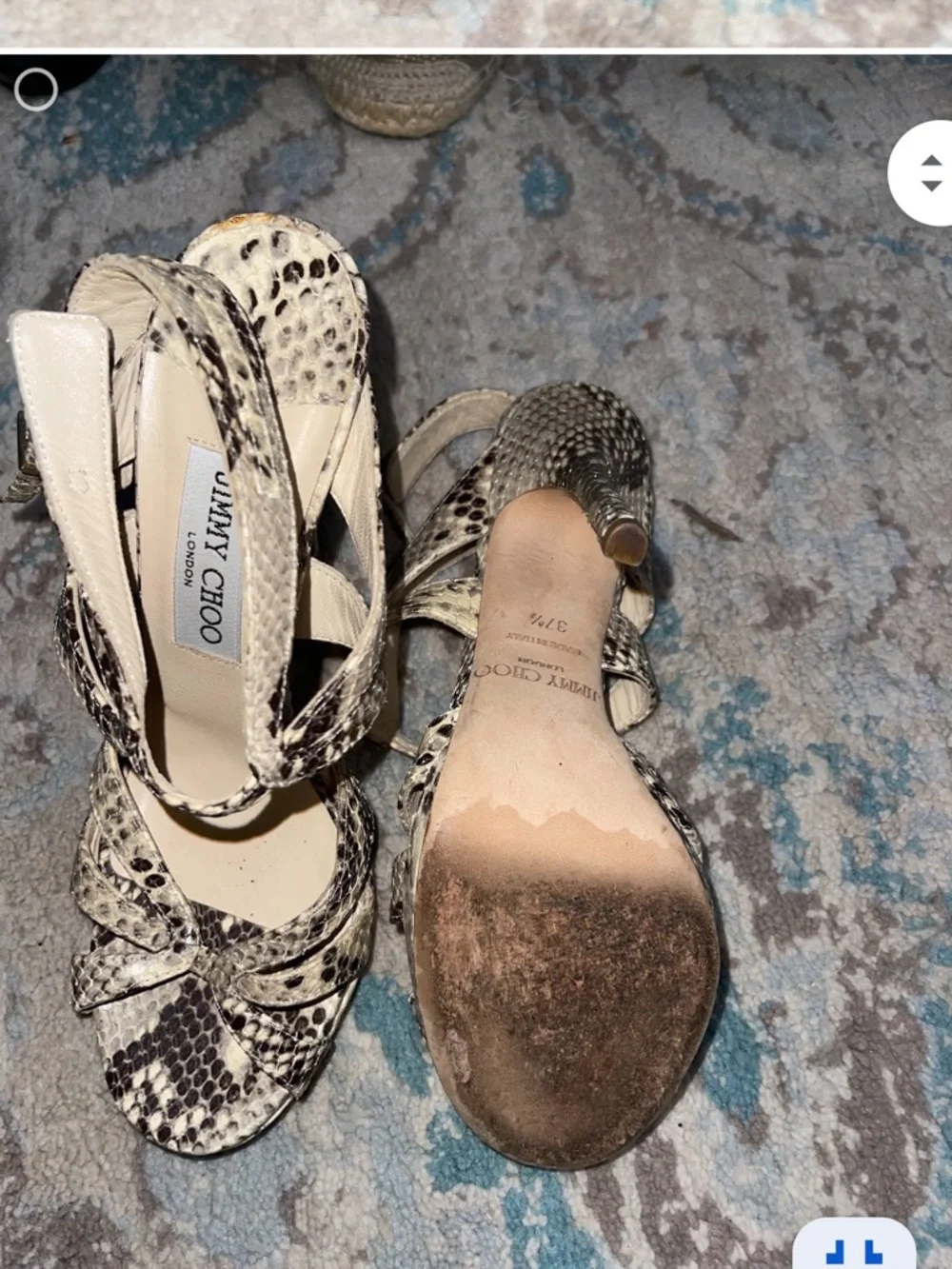 Jimmy Choo | Shoes | Jimmy Choo Nina Python Heels | Poshmark